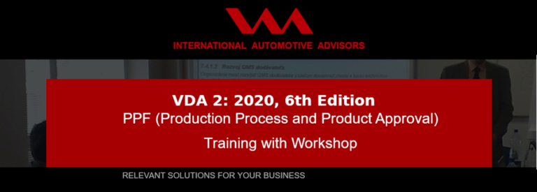 VDA 2 : 2020, 6. vydání - PPF (Uvolnění výrobního procesu a produktu) | IAA CZ s.r.o.